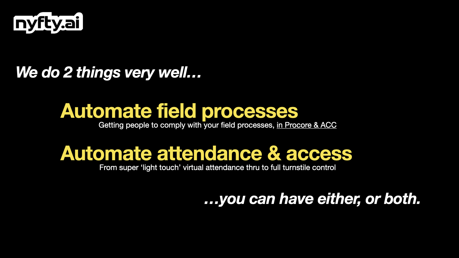 NYFTY.AI - Field Automation NYFTY.AI - Field Automation